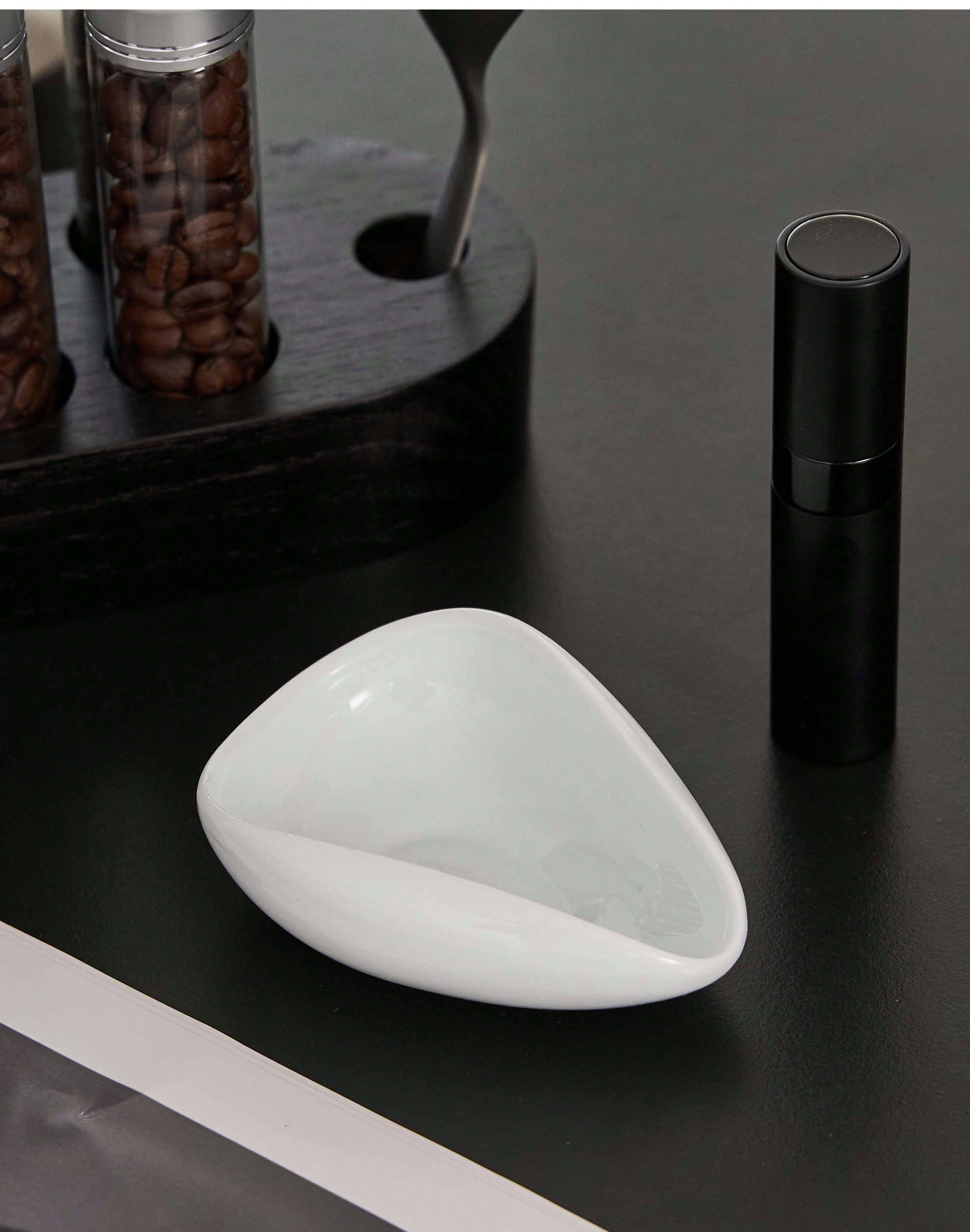 Coffee Bean Measuring Tools Ceramic Bean Tray Walnut Scoop Micro ...