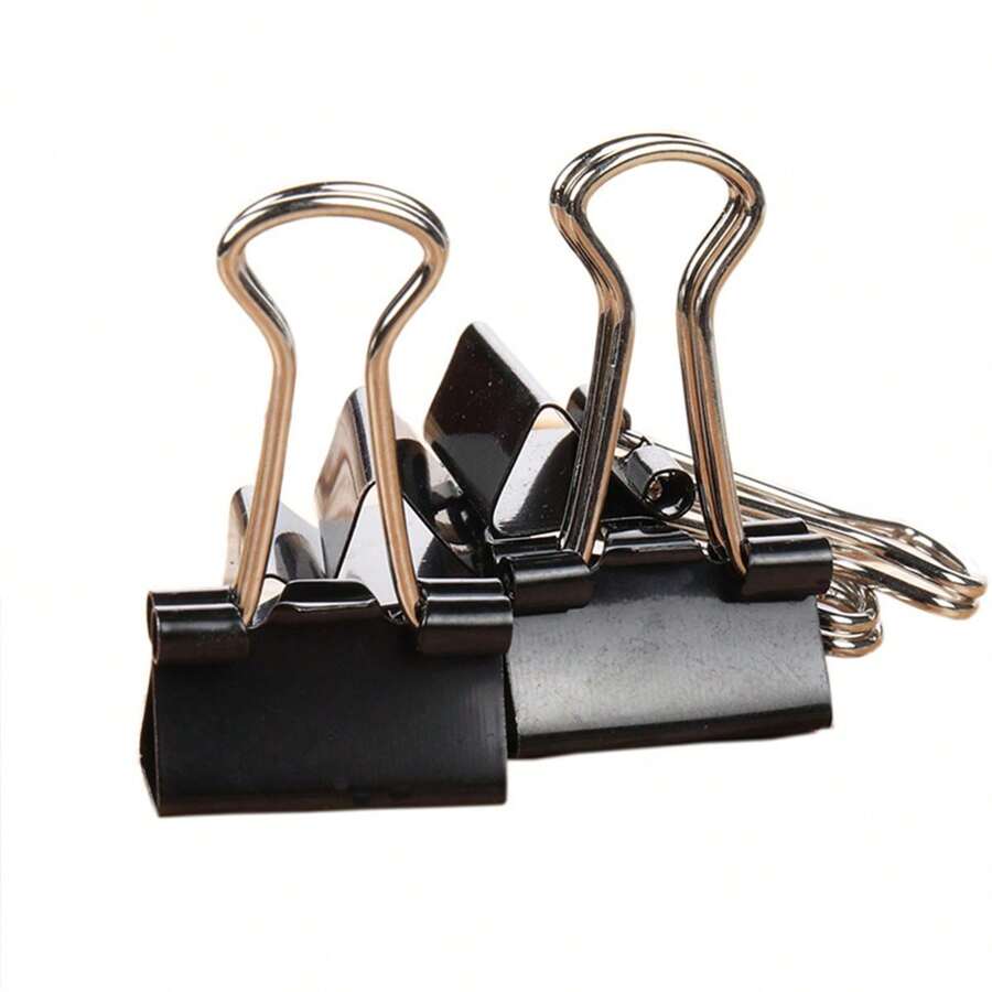 12-60 Black Long Tail Clips Small, Medium And Large Ticket Clips For ...