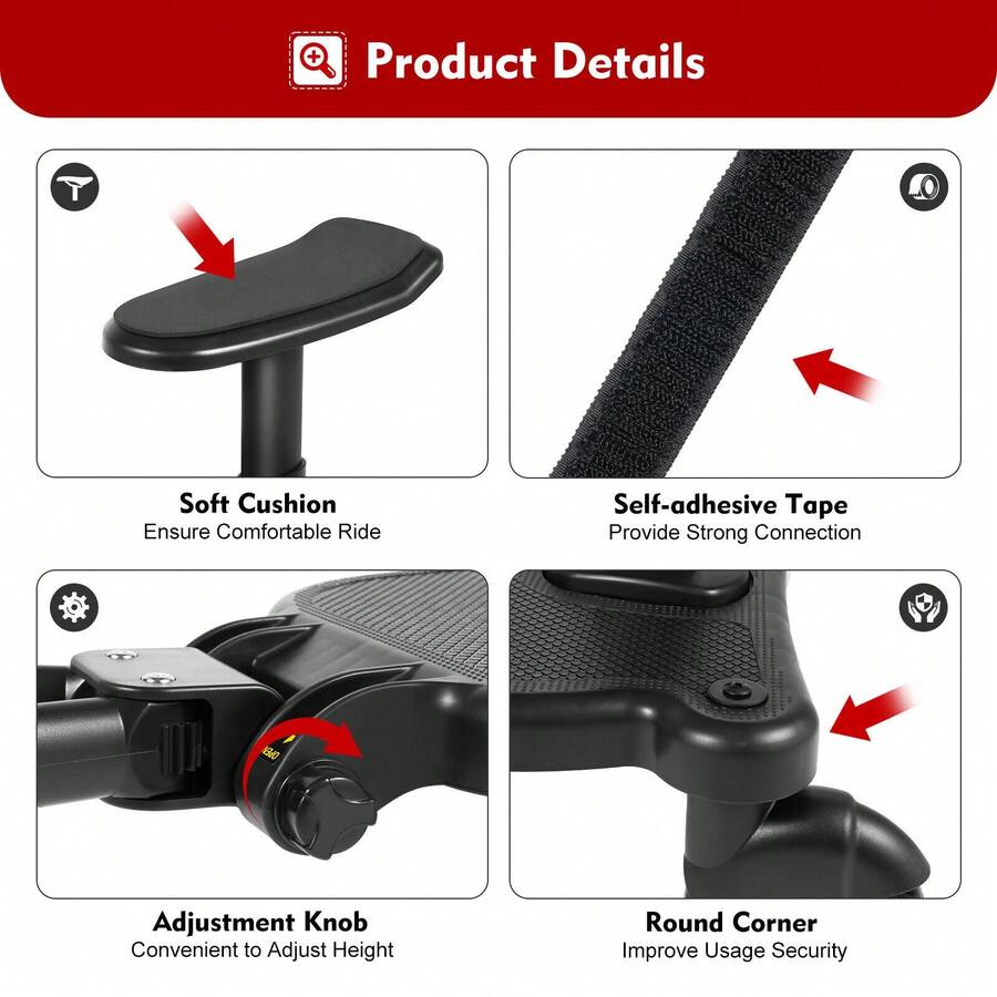 Stroller Board Universal 2-In-1 Stroller Riding Board Off-Road Bike ...