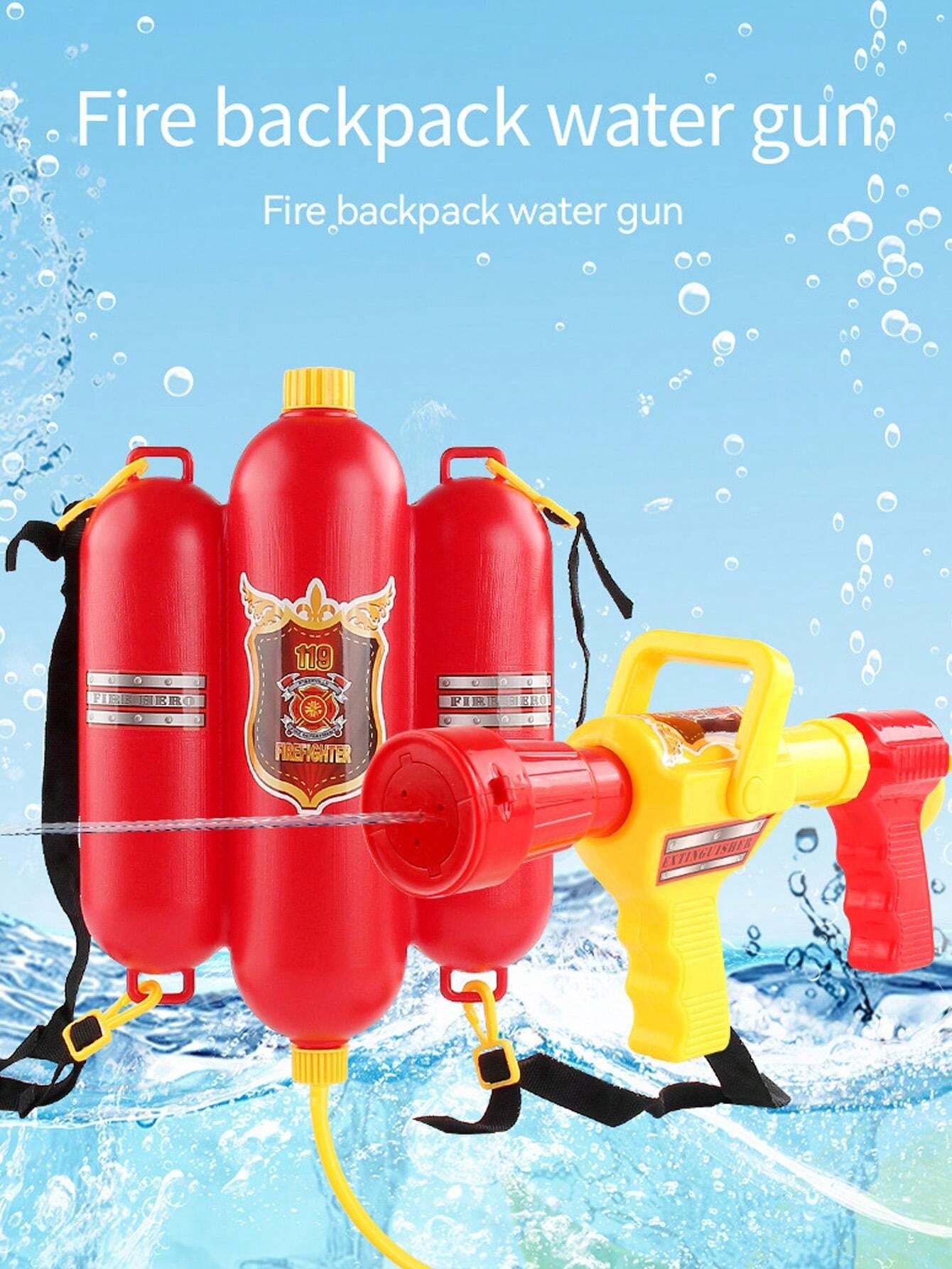 1 Set Manual Pull-Type Fire Hose Toy, Creative Firefighter Play ...