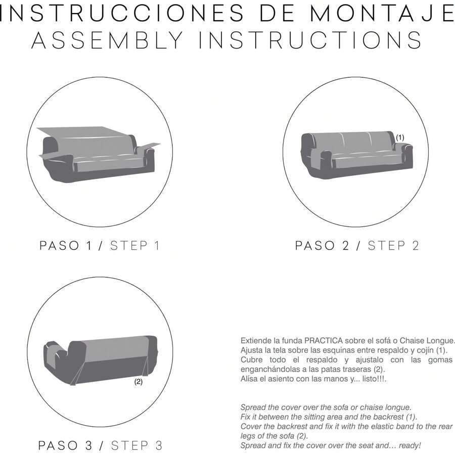 Eysa Sofa Cover From 2 Seaters To 4 Seaters Versatile And Easy To Fit ...