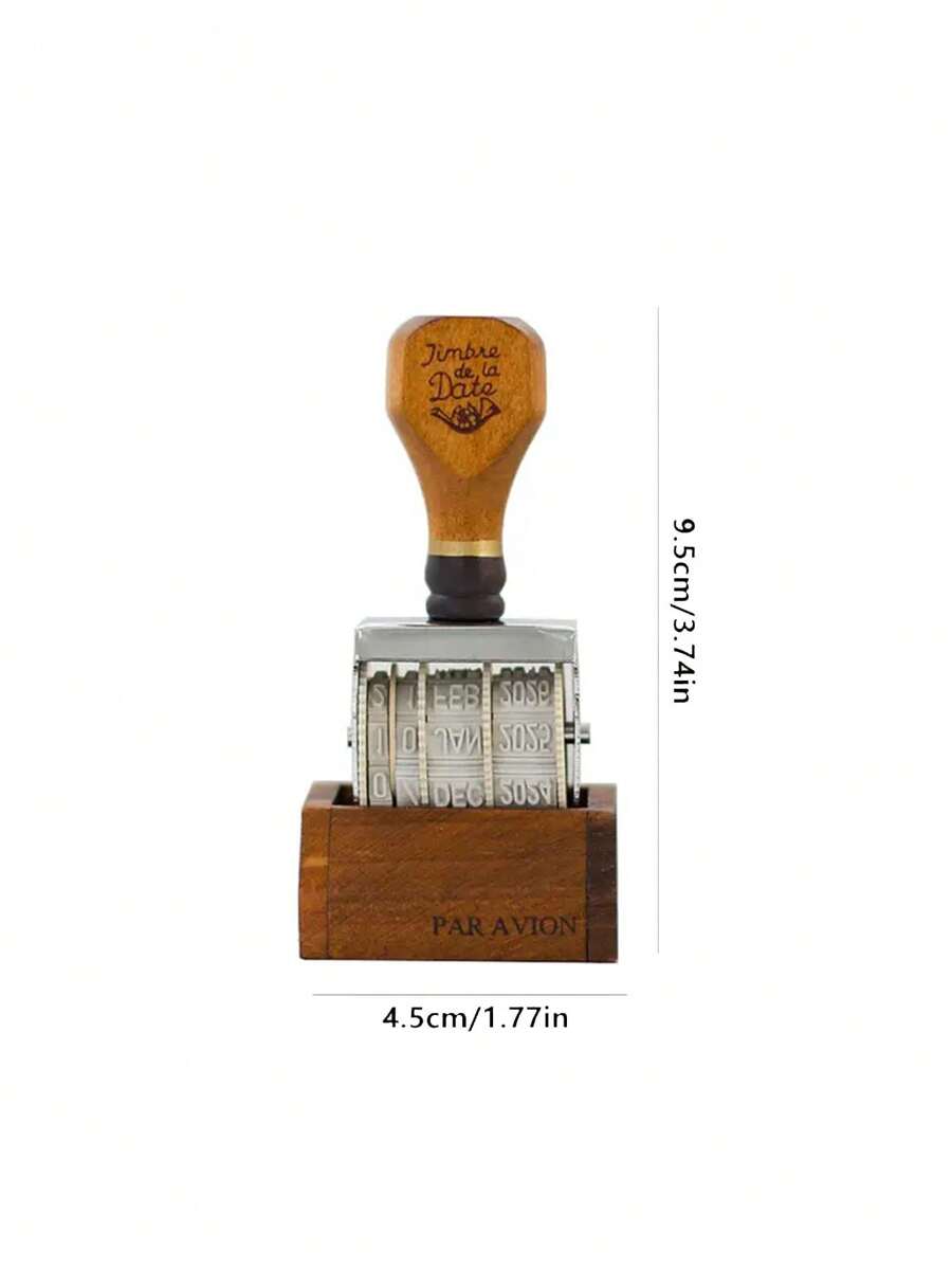 Vintage Style Date Stamp Roller - Adjustable For Years 2024 To 2035 ...