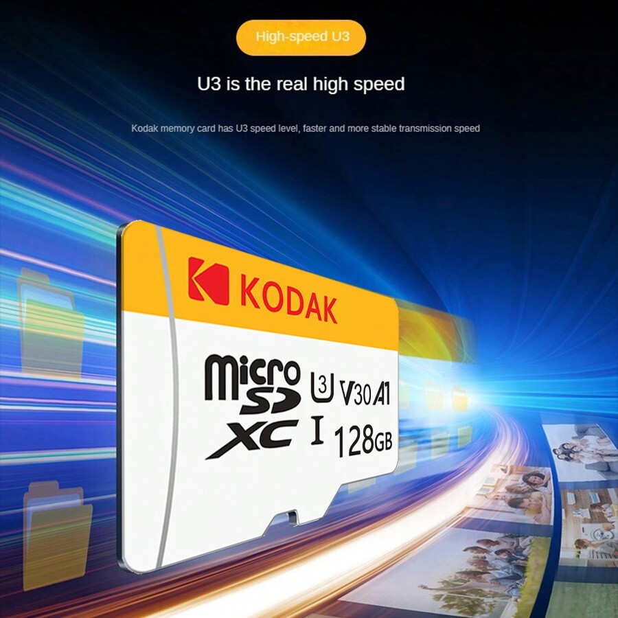 KODAK KODAK Durable High-Speed 32GB-128GB Micro SD Card, Water-Resistant, Class 10 U3, Perfect ...