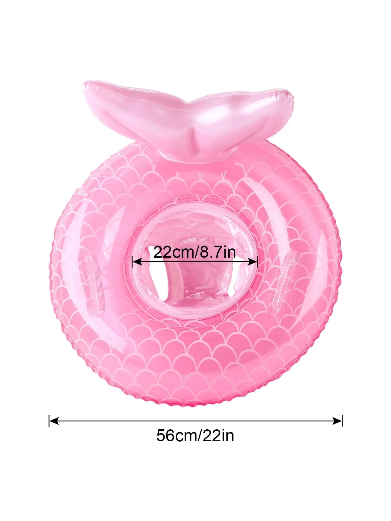 1pc Inflatable Baby Swimming Ring With Seat, 0-5 Years Toddler Pool ...
