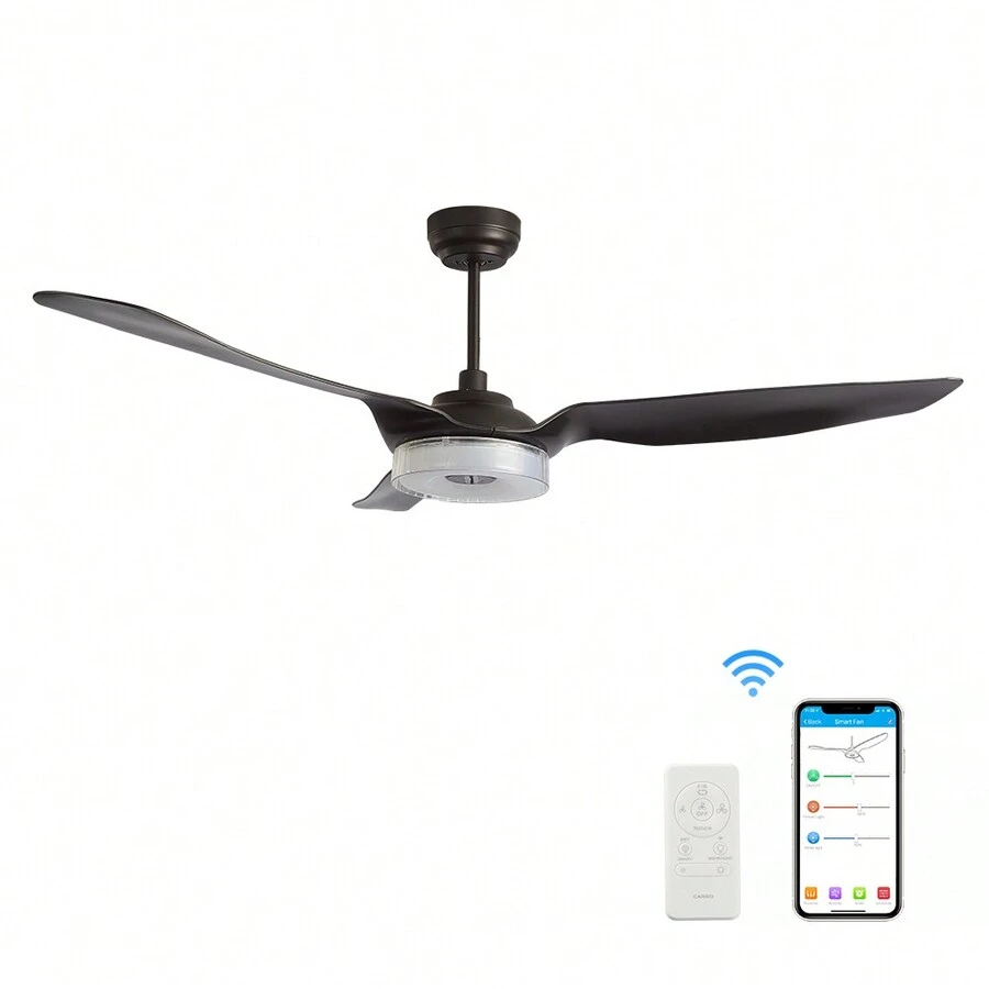 Icebreaker 56-Inch Indoor Smart Ceiling Fan App Control On Phone ...