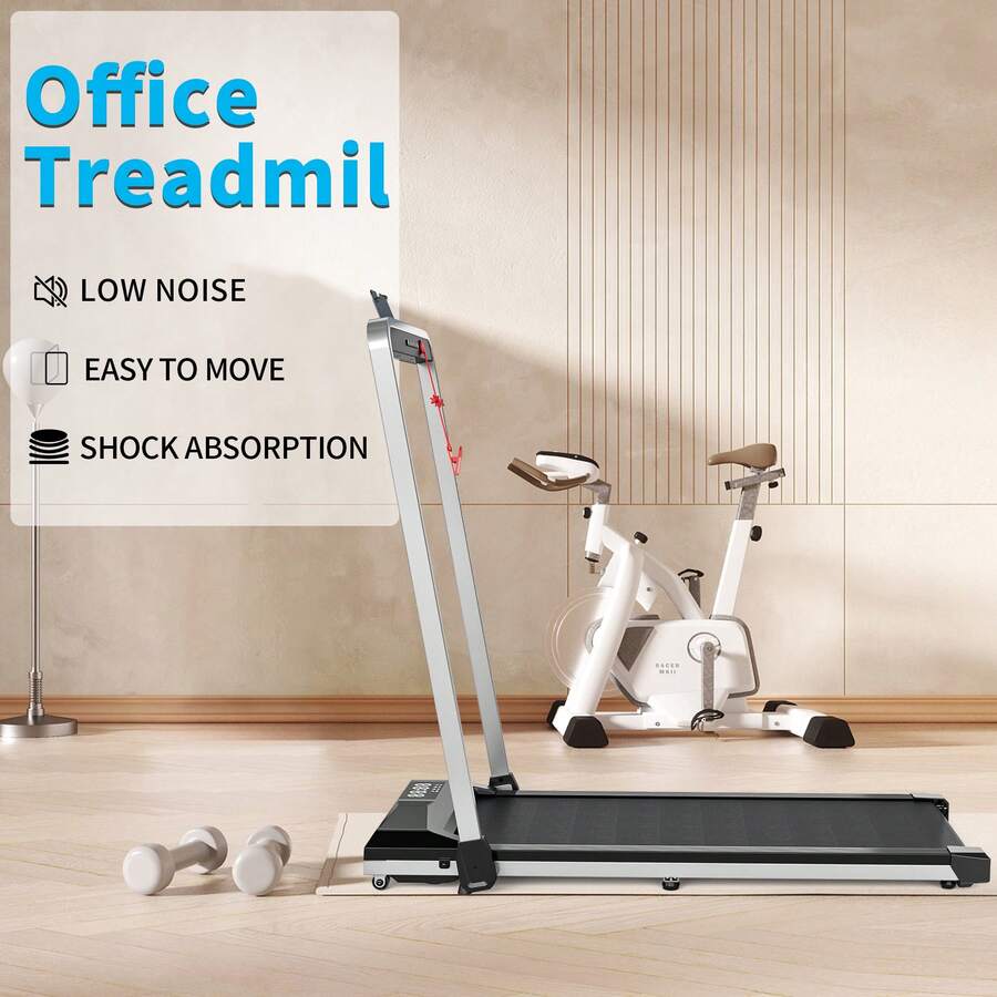 Under Desk Treadmill, Foldable Walking Treadmill 2 In 1 For Walking ...