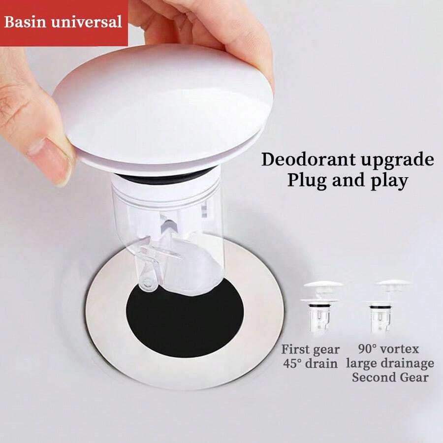 1Pc Wash Basin Wash Basin Sink Drain Plug Fittings Press Type Leakage ...