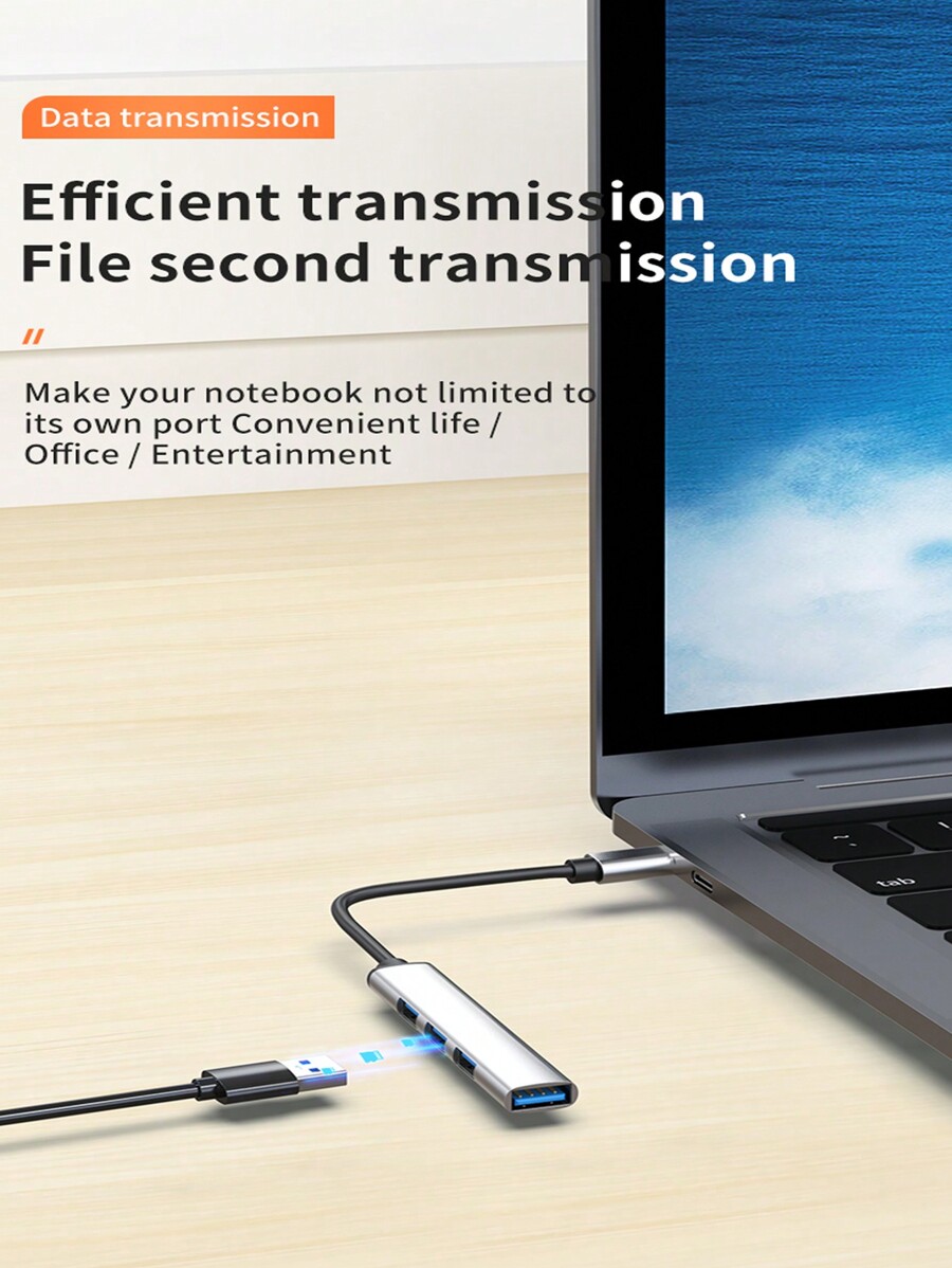 Mini USB Hub, 4-Port USB Hub USB Splitter , Ultra Slim Portable Data ...