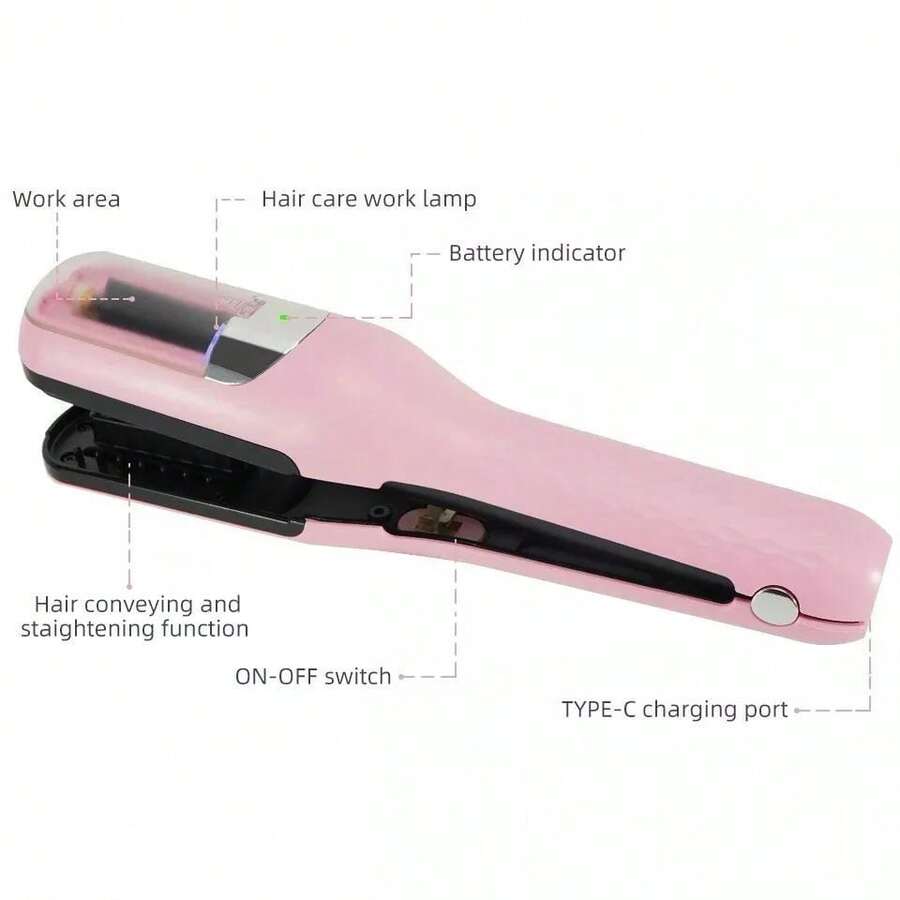 Rechargeable 2-In-1 Hair Trimmer & Split Ends Repair Clipper Set With 6 ...