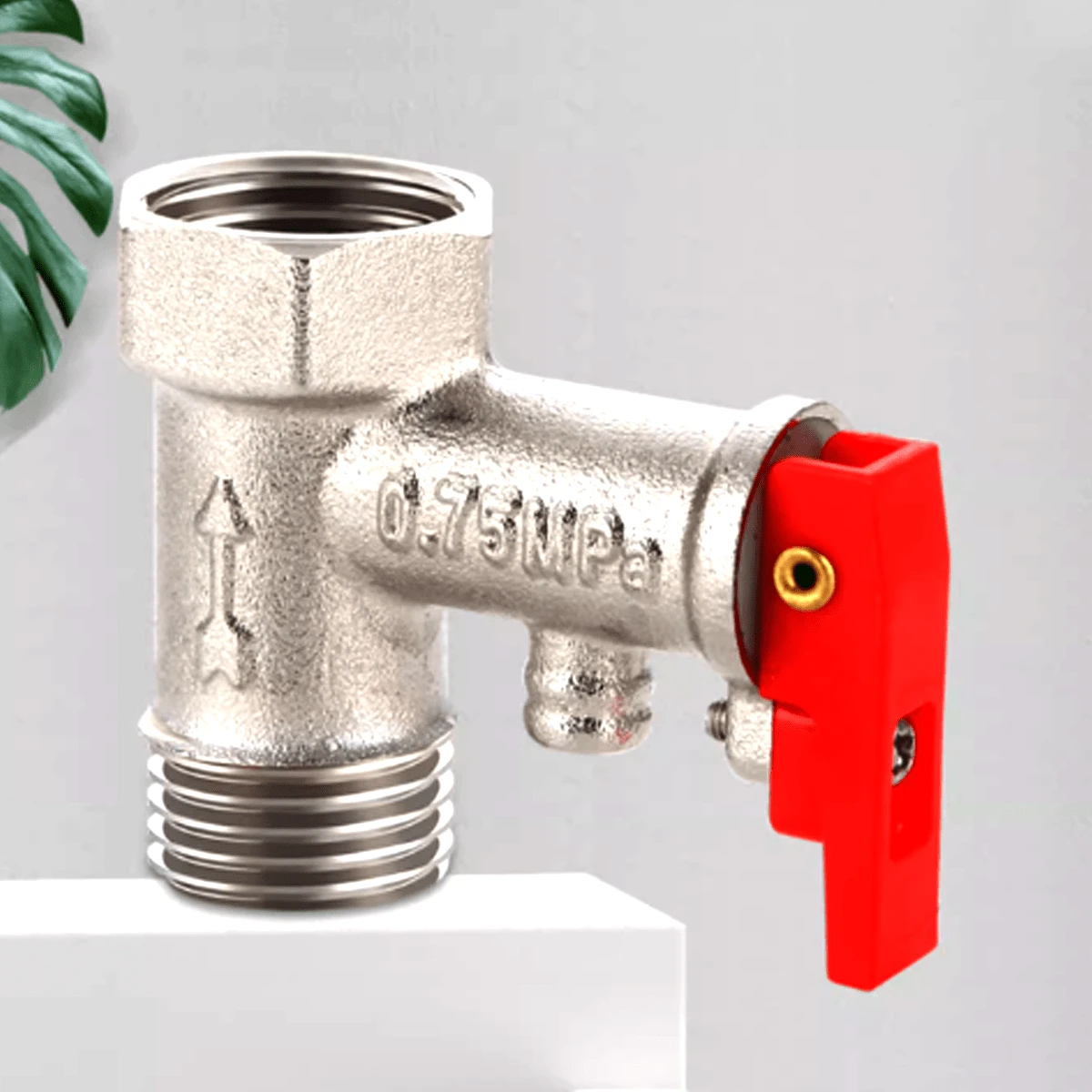 Silberner Edelstahl-Wasserheizungsventilator, verdicktes Kupfer ...