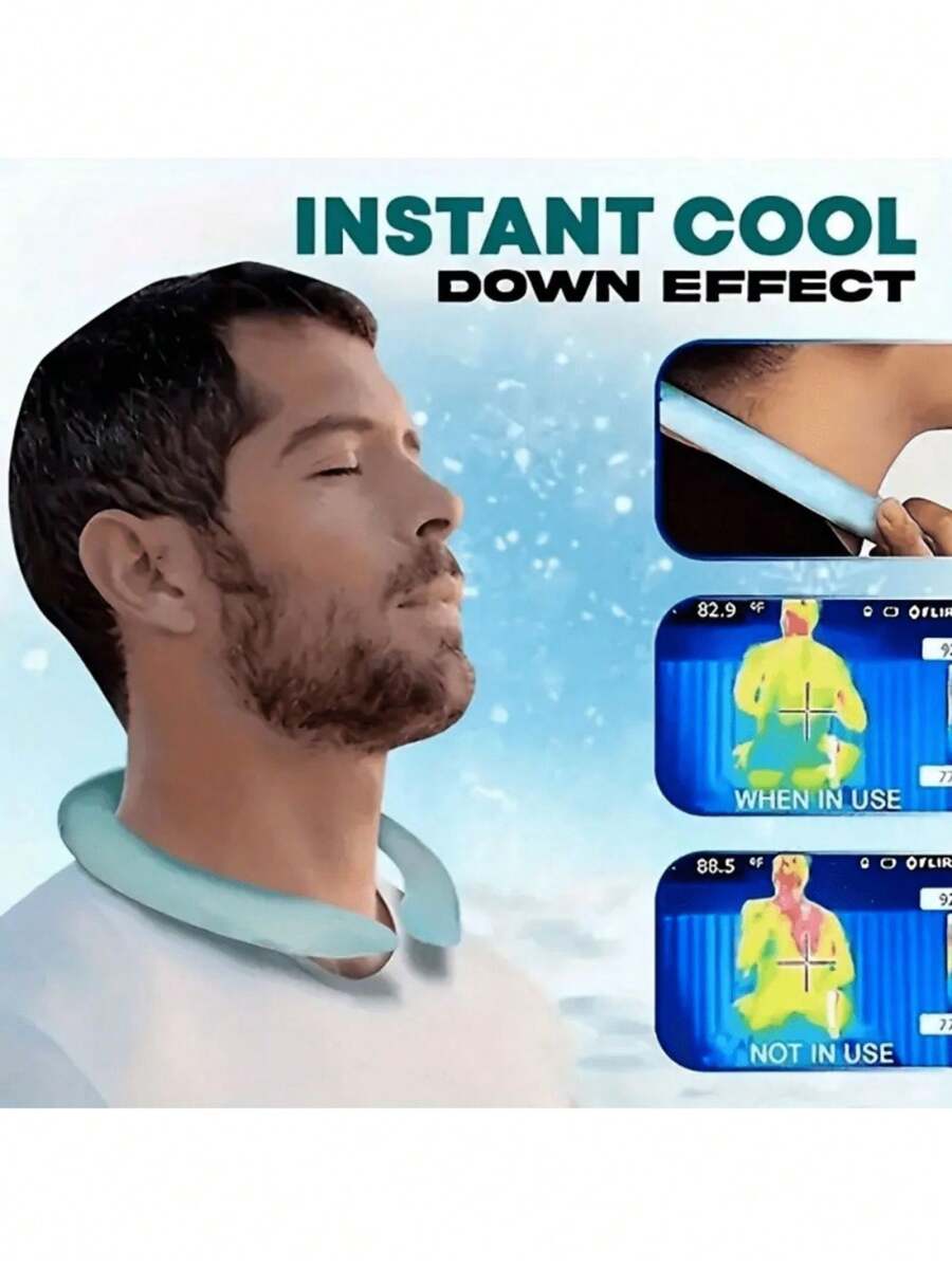 Cooling Ring Ice Collar Neck Ice Pack Neck Ice Ring Cold Collar Summer ...
