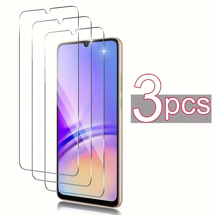 3pcs 3 Pcs HD Clear Tempered Glass Screen Protector Compatible With ...