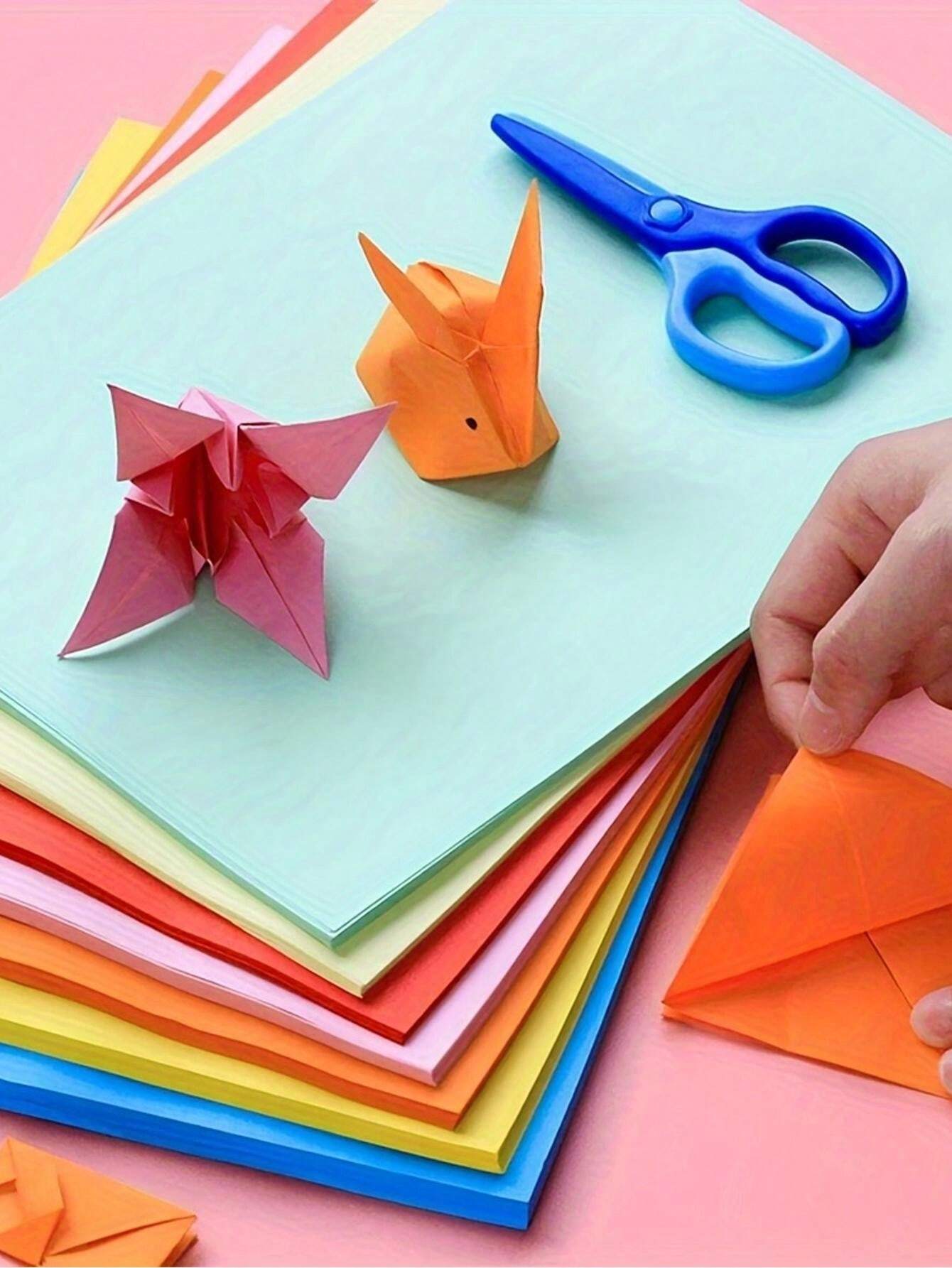 100pcs Ten-Color A4/A5 Paper Craft Colorful Paper, Modern Creative ...