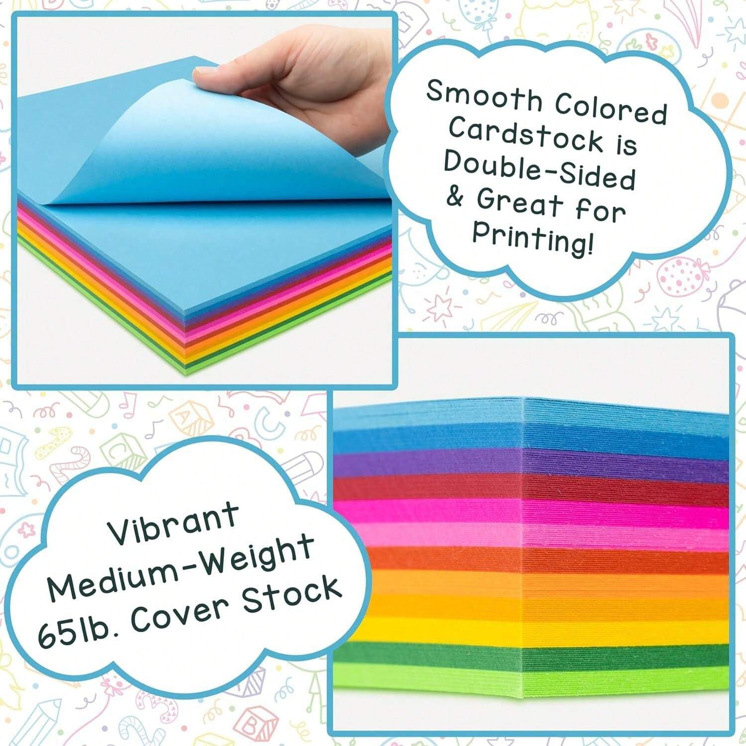 Colored Cardstock A4 100 Sheet Card Stock Paper 120gm- More Fun ...