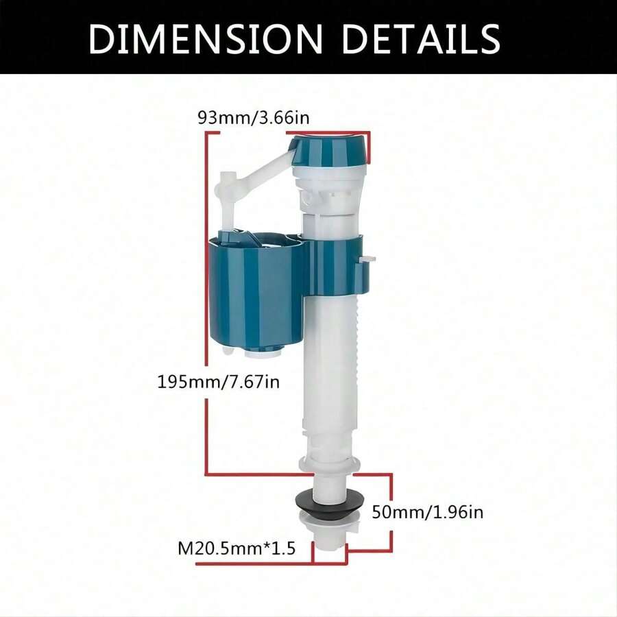 1pc Universal Toilet Water Fill Valve - Compatible With Old & New ...