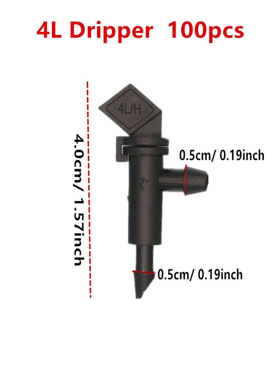 100Pcs 4L/8L/16L Flag Drip Dripper Garden Agricultural Greenhouse Micro Drip Irrigation Emitter ...