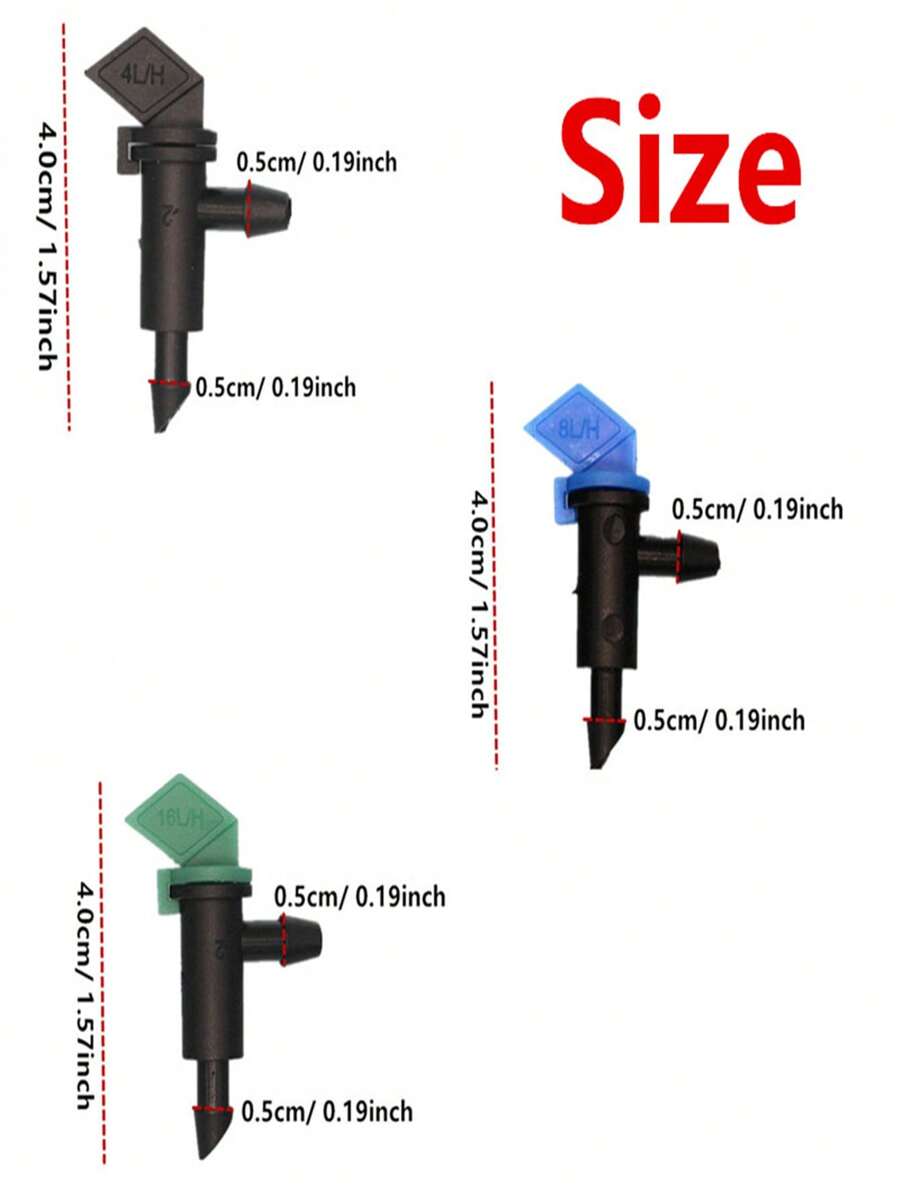 100Pcs 4L/8L/16L Flag Drip Dripper Garden Agricultural Greenhouse Micro ...