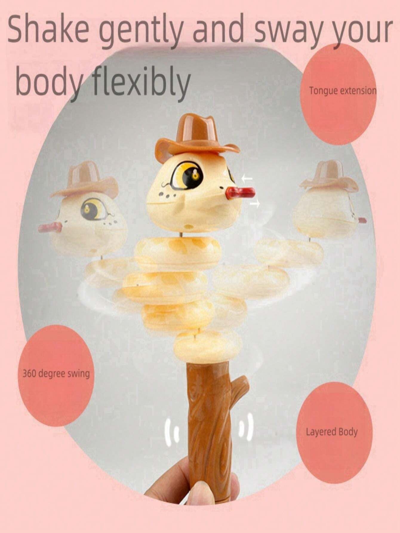 1pc Twisted Whistle Snake Toy, Balanced And Rotating, Swinging Body ...