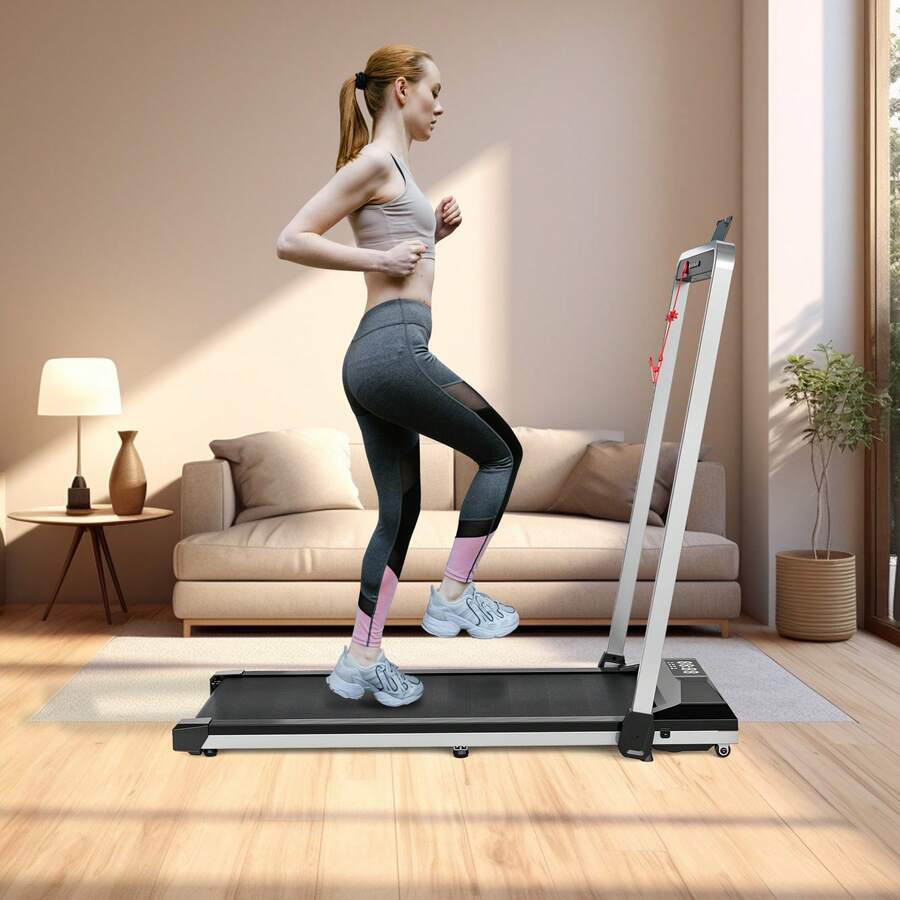Under Desk Treadmill, Foldable Walking Treadmill 2 In 1 For Walking ...