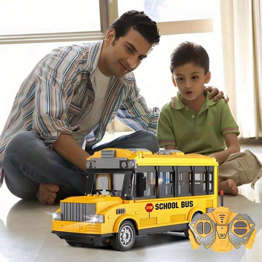 4 canales Control remoto Autobús escolar eléctrico con luces LED ...