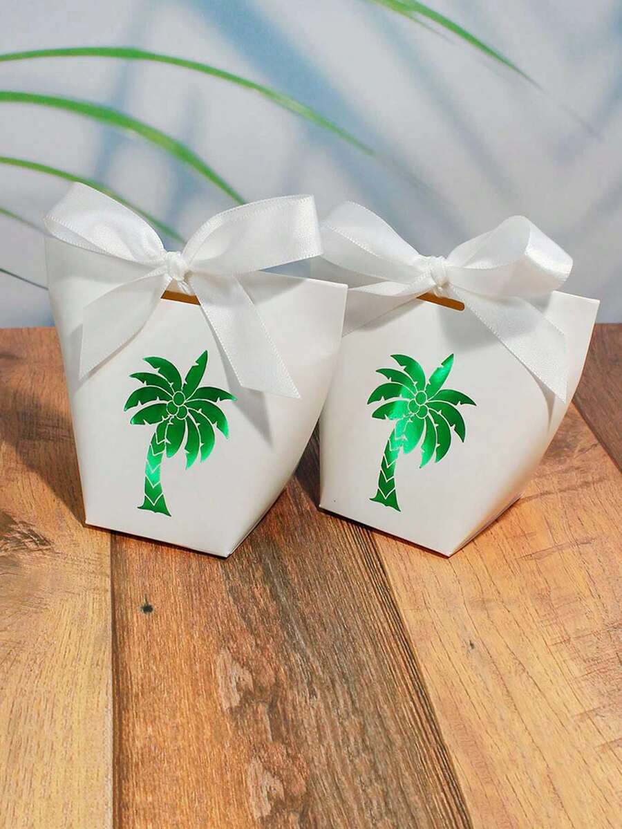 10pcs Saudi National Day Gift Box, Festival Gold Foil Print Green ...