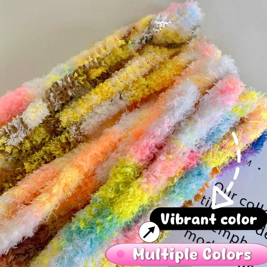 5 Piece 39.3 Inches/100cm Ultra Thick And Ultra Dense Plush Wool ...