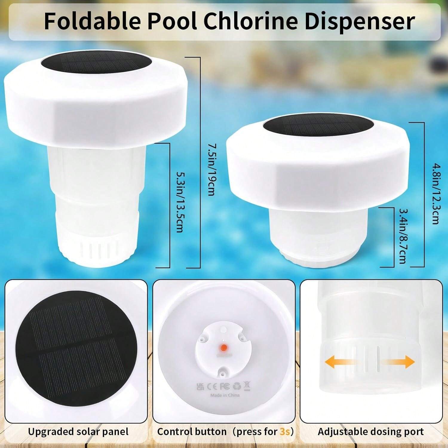 Solar Pool Chlorine Floater With Remote Control, Chlorine Floater With ...