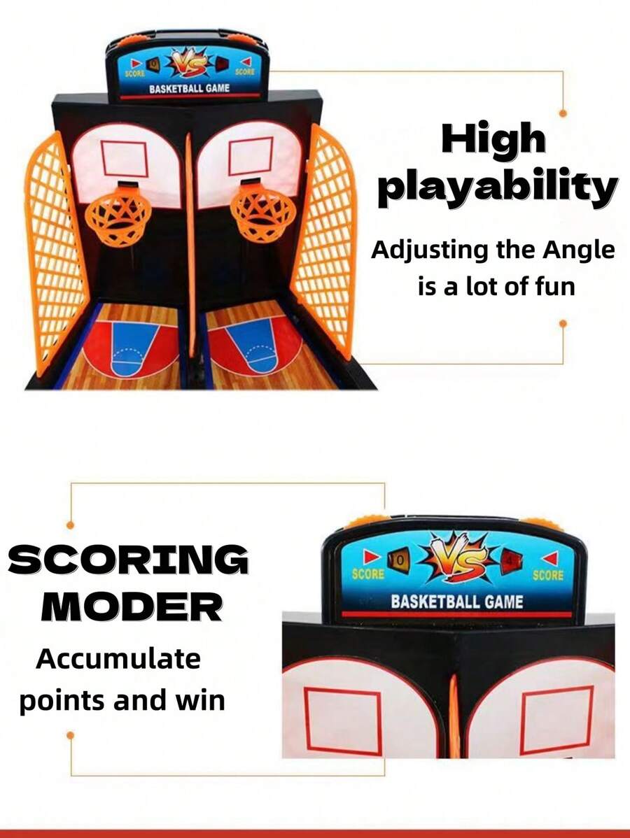 New Double Interactive Basketball Shooting Toy Finger Ejection ...