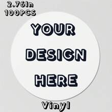 AnySizes 15/24/50/80/100 Personalize Custom Round Stickers, Waterproof ...