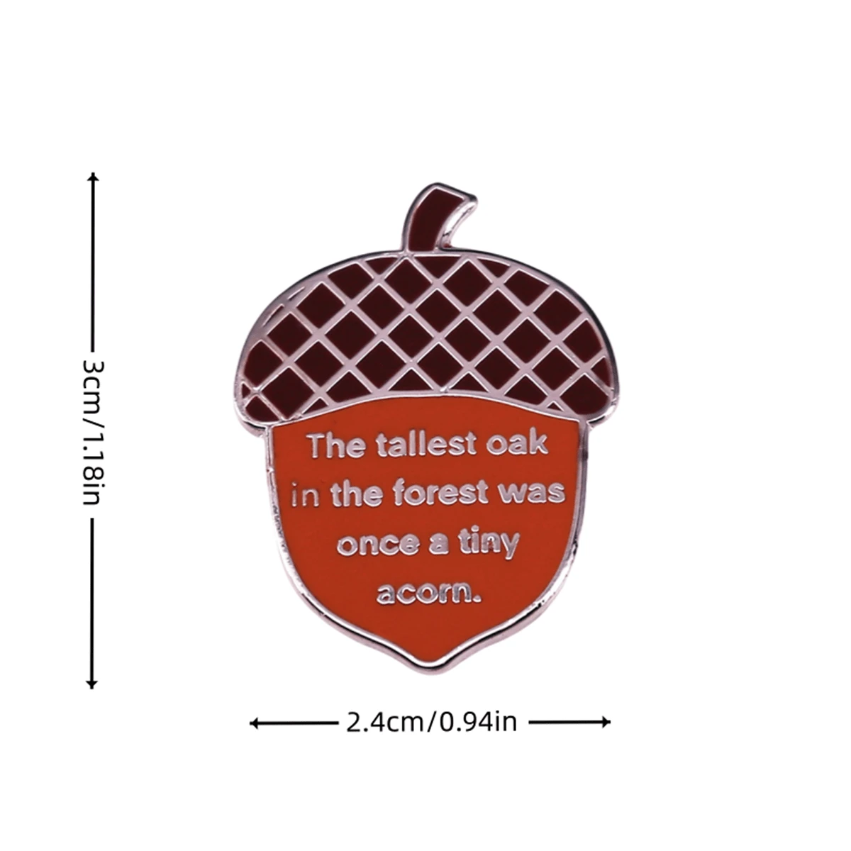 Cartoon Cute Acorn Enamel Pin The Tallest Oak In The Forest Was Once A ...