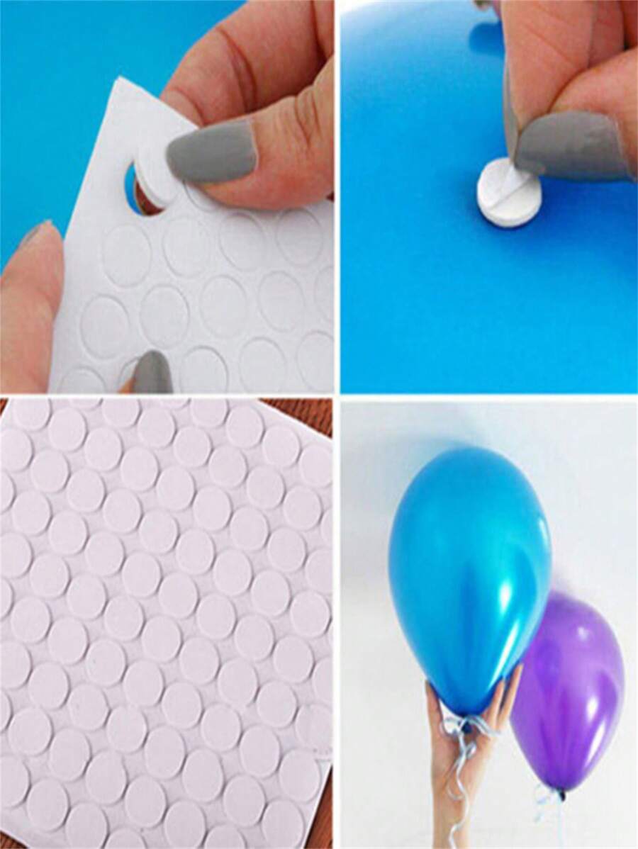 100/500 Points Balloon Attachment Glue Dot Attach Balloons To Ceiling ...