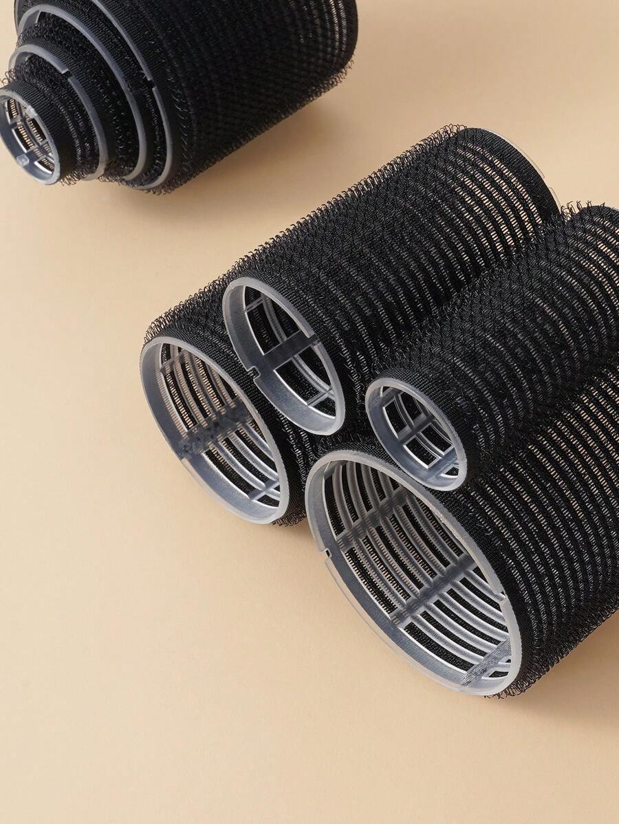 16pcs Black Curling Tube Set Curling Tool Fixed Clip Eight Shaped Air ...