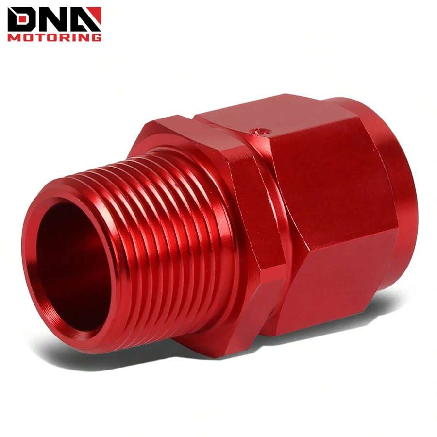 12-AN Female Flare To 3/4" Npt Male Red Aluminum ExpANder B-Nut Swivel ...