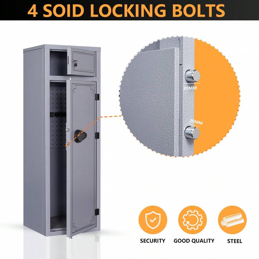 KAER 10-12 Rifle Gun Safe,Gun Safes For Home Rifles And Pistols,Large ...