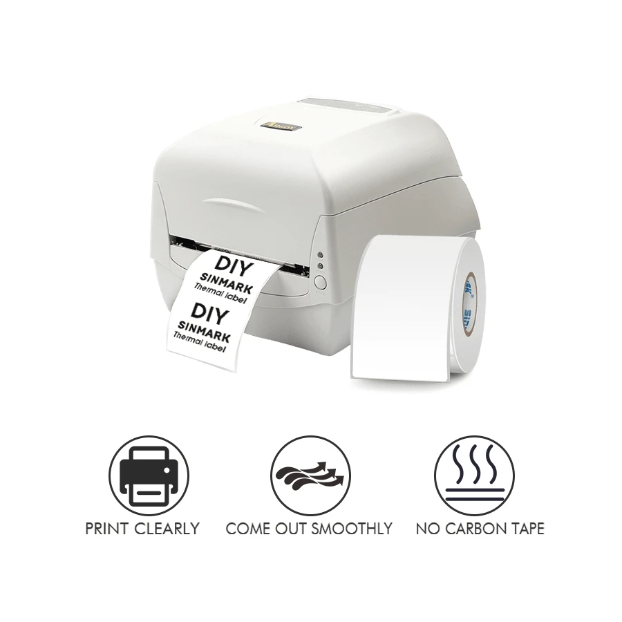 1 Roll Of White Thermal Label Paper, 270pcs, 40mm*90mm, Barcode ...