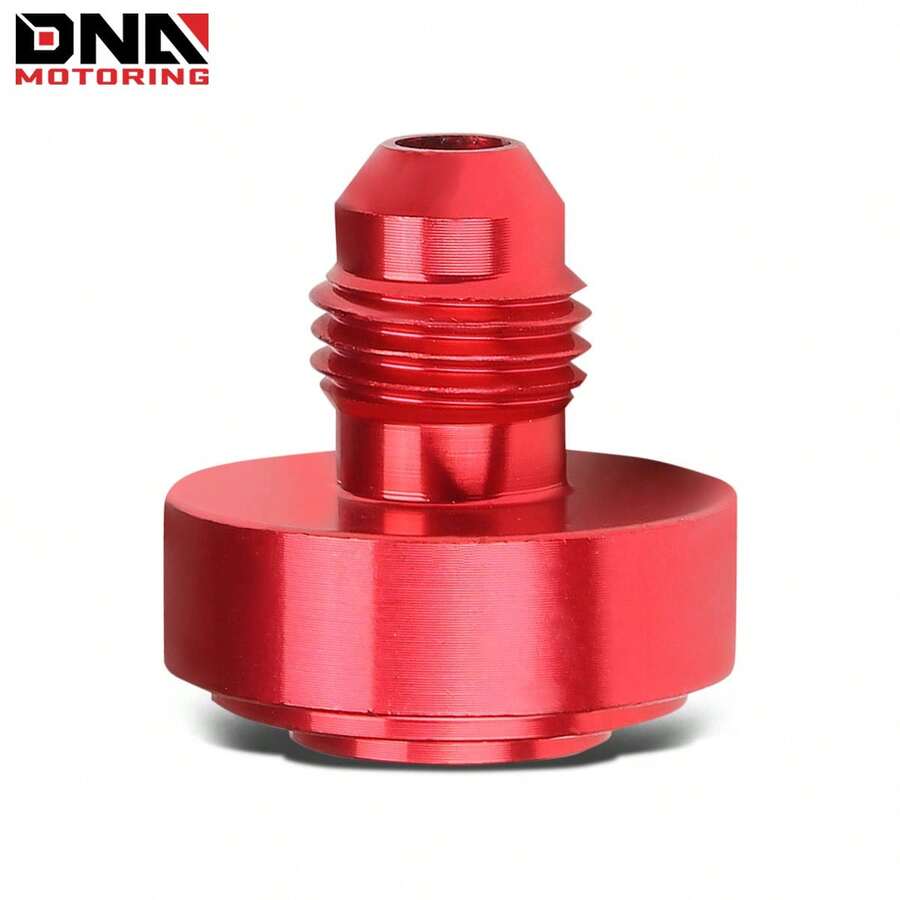 AN4 AN-4 Male Thread Straight Weld On Flare Red Aluminum Anodized ...