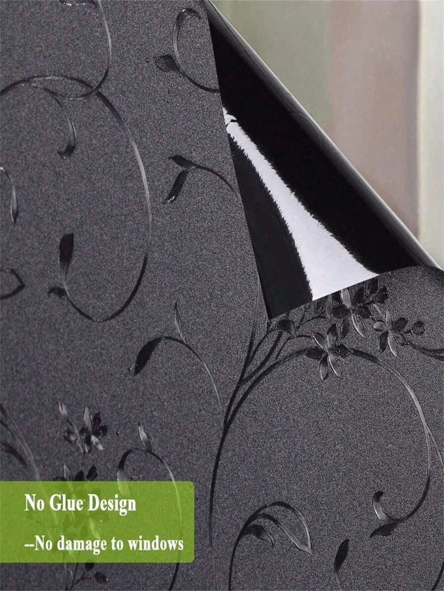 Blackout Window Film, Sun Blocking Window Privacy Cover For Glass ...