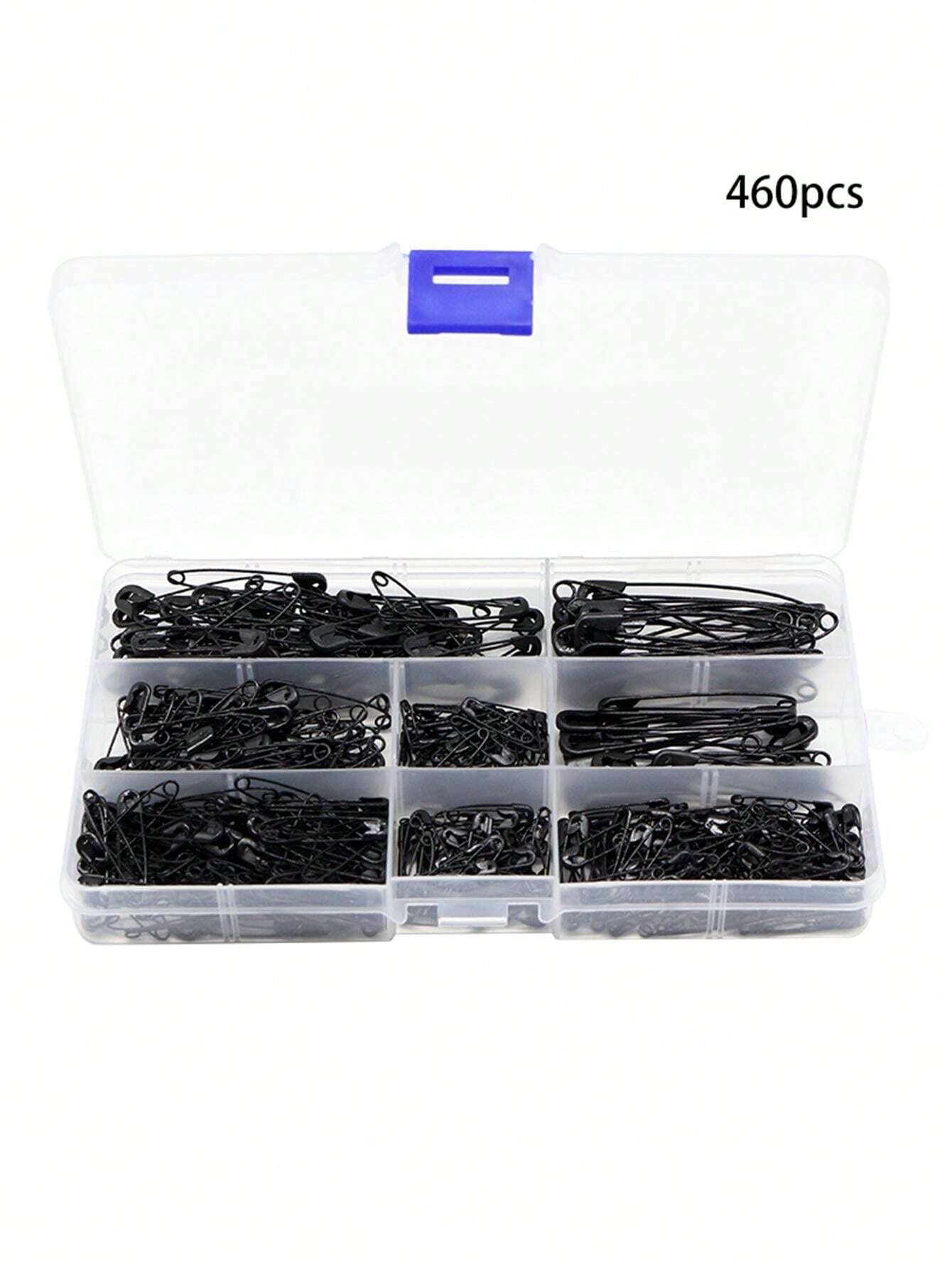 460 Pcs Black Safety Pin Assorted Size Safety Pin Small And Large ...