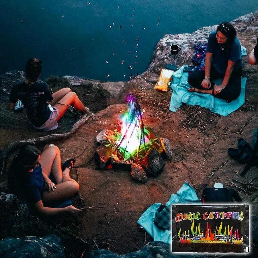 48pcs Magic Campfire Color Changing Pack Fire Pit, Fire Color Pack ...