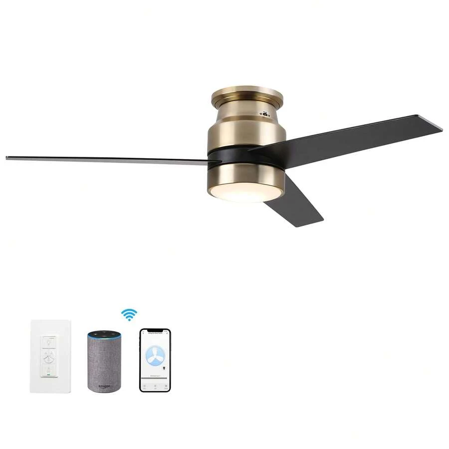 Ranger 52-Inch Indoor AC 3 Speeds Ceiling Fan With LED Light Kit And ...