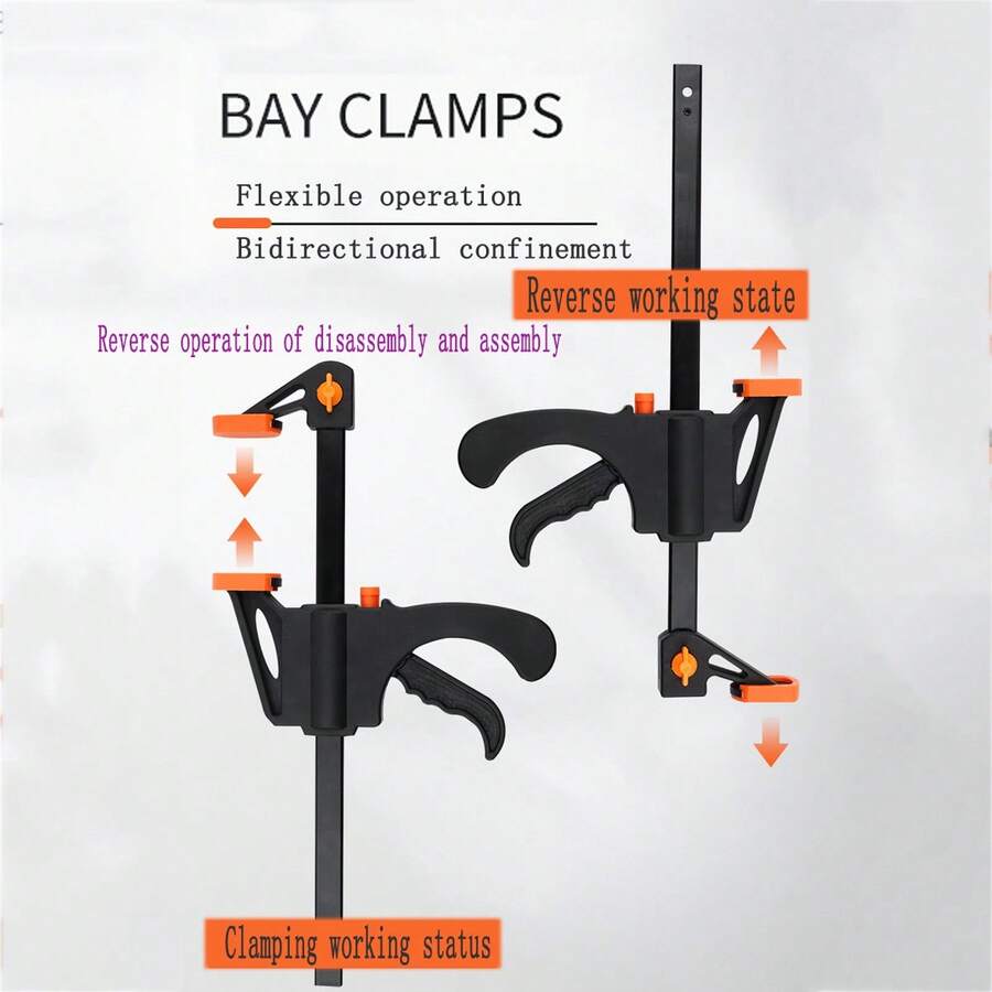 1/2 Piece Set Heavy-Duty F-Shaped Clamp - Quick Clamping Woodworking ...