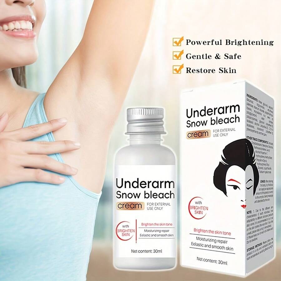 30ml Underarm Snow Bleach Cream, Skin Brightening For Intimate Areas ...