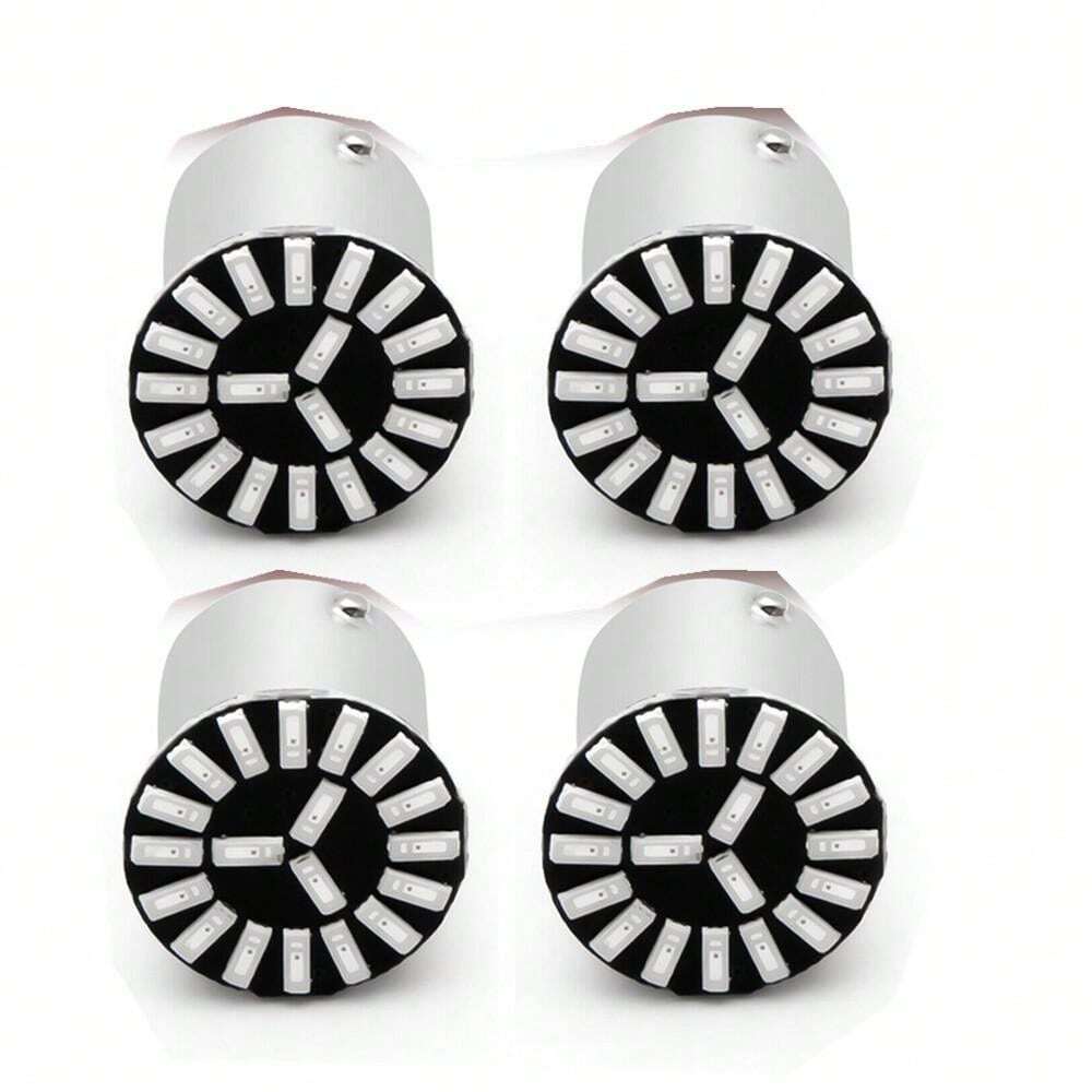 New 4PCS Red 1156 1073 P21W BA15S LED Turn Signal Reverse Light Backup ...