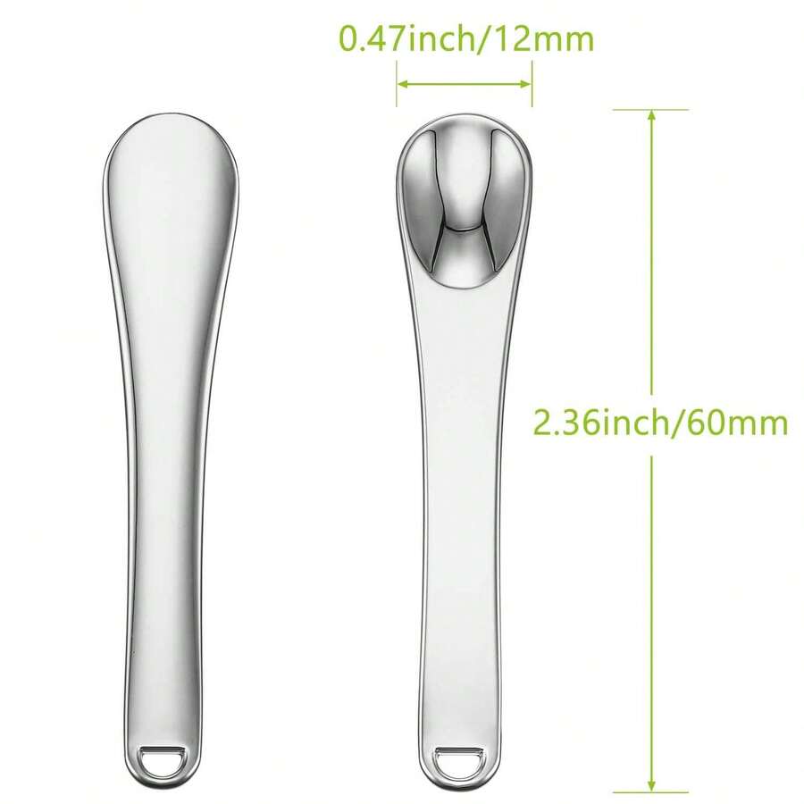 Mini Metal Cosmetic Spatulas Facial Cream Mask Spoon Stick Mixing ...