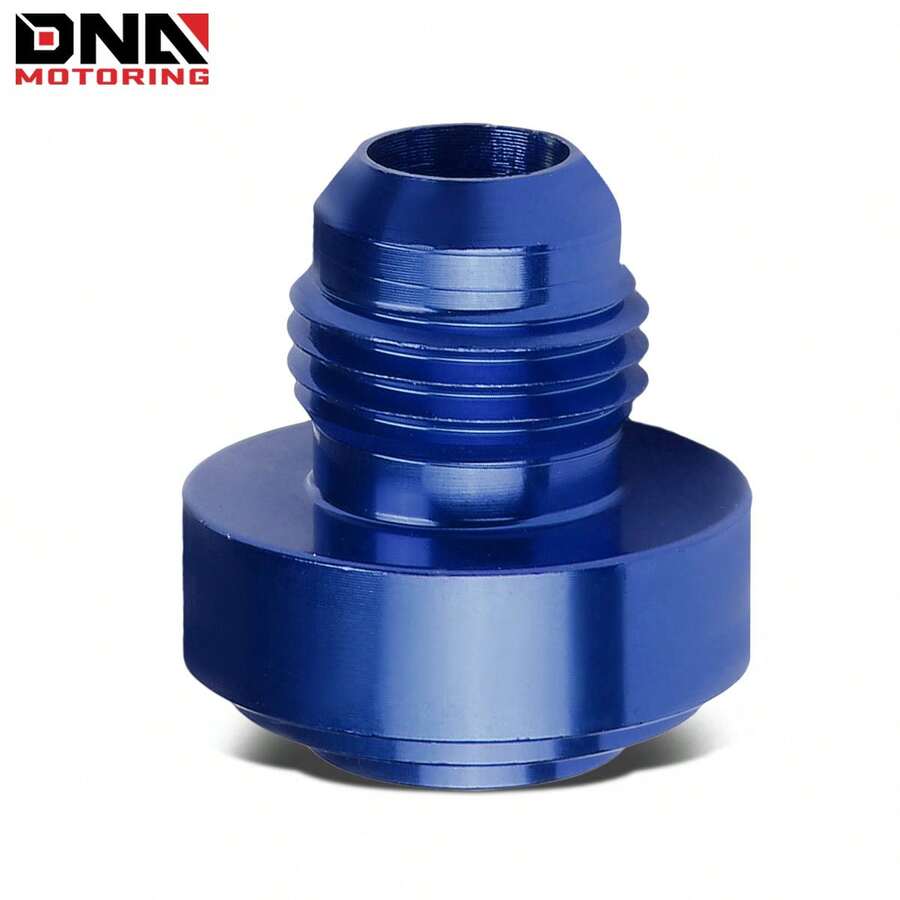 AN6 AN-6 Male Thread Straight Weld On Flare Blue Aluminum Anodized ...