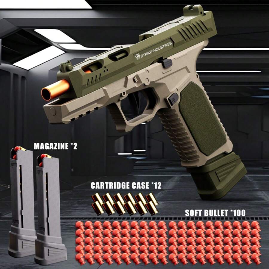 Soft Bullet Gun Toy -Sig17 Semi-Automatic Handgun With Shell Ejection ...