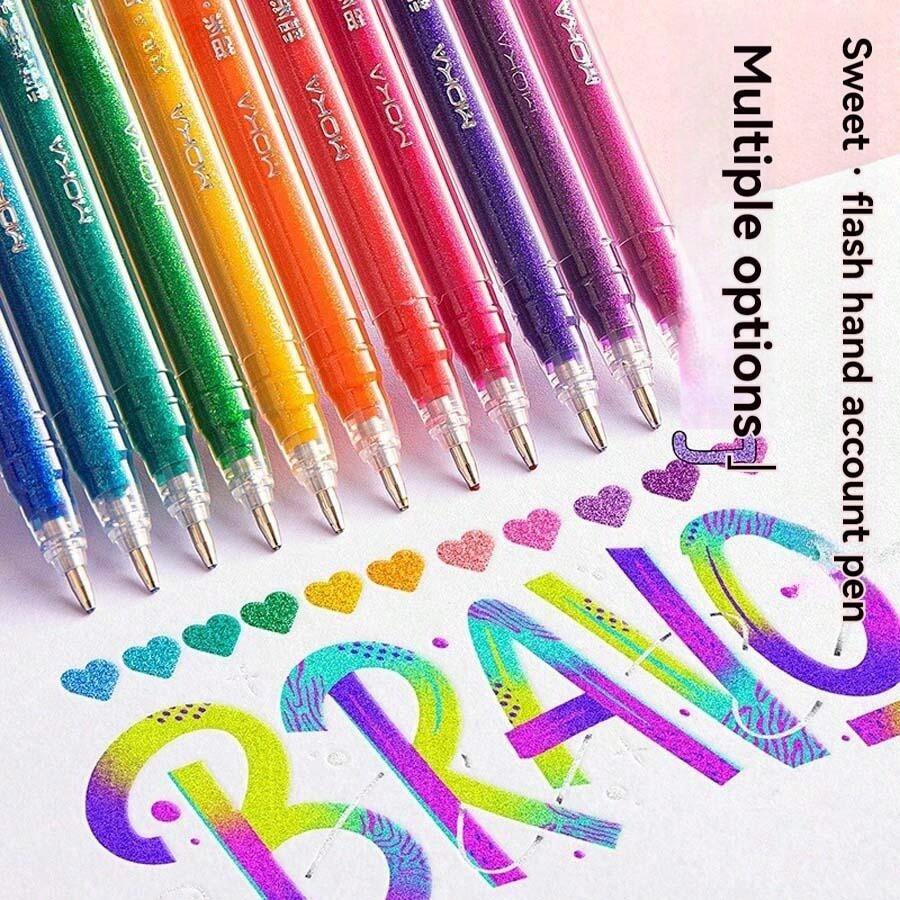 Sparkling Gel Pen, Sparkling Powder Sparkling Crystal Flowing Sand Pen ...