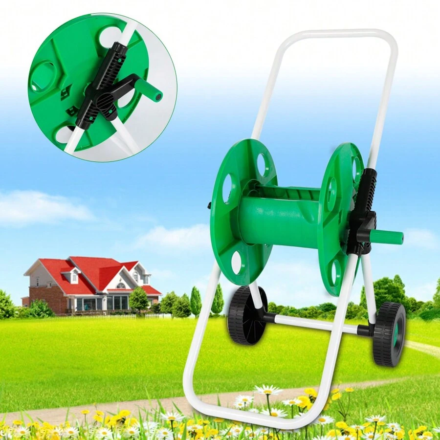 YUNRUX Hose Reel Hose Trolley 50m Garden Hose Water Hose Trolley ...
