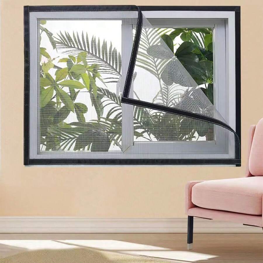 Self-Adhesive Insect Screen Netting Window Mesh, Hook-And-Loop Fly ...