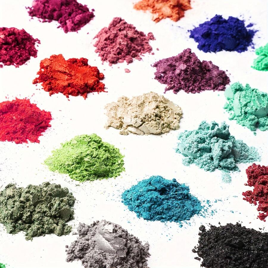 15Colors 20ml/Bottle Resin Mica Powder, Epoxy Resin Pigment, Glitter ...